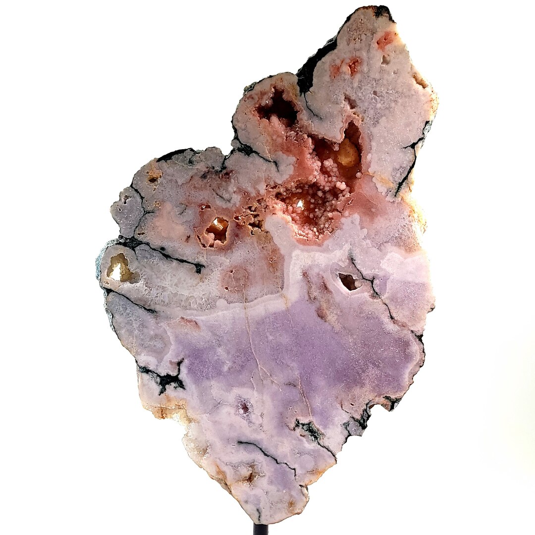 Pink & Purple Amethyst Crystal Slab Large 19 Rare Sparkling Druzy Geode ...