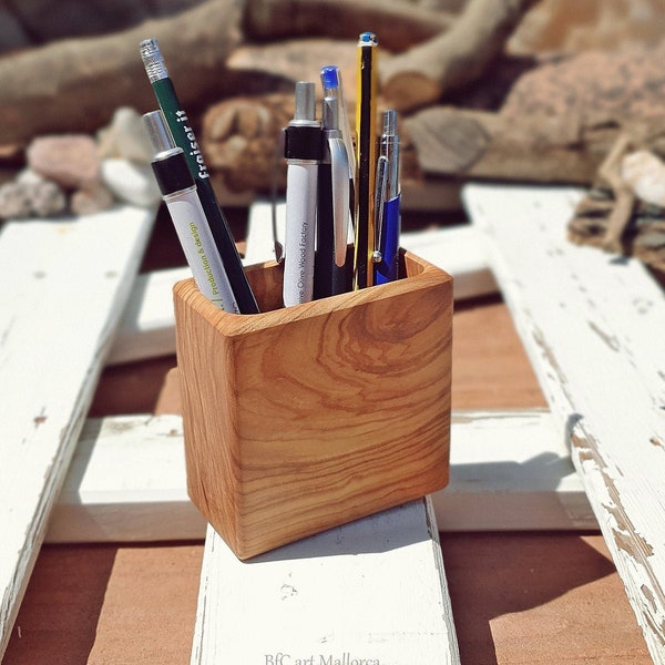 Rustic Pencil Holder - Etsy