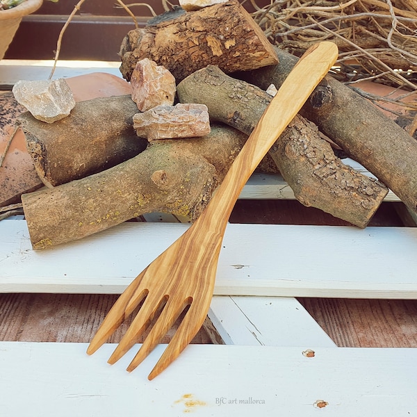 Wooden Cooking Fork - Etsy