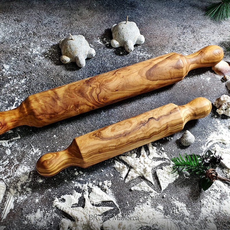 Wooden Traditional Rolling Pins - Etsy