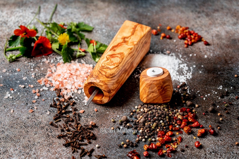 Custom Pepper Mill Grinder Customizable Salt Mill Pepper - Etsy