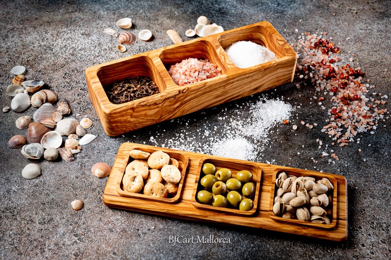 Olive Wood Salt Box With a Lid Kitchen Salt Box Large Salt | Etsy