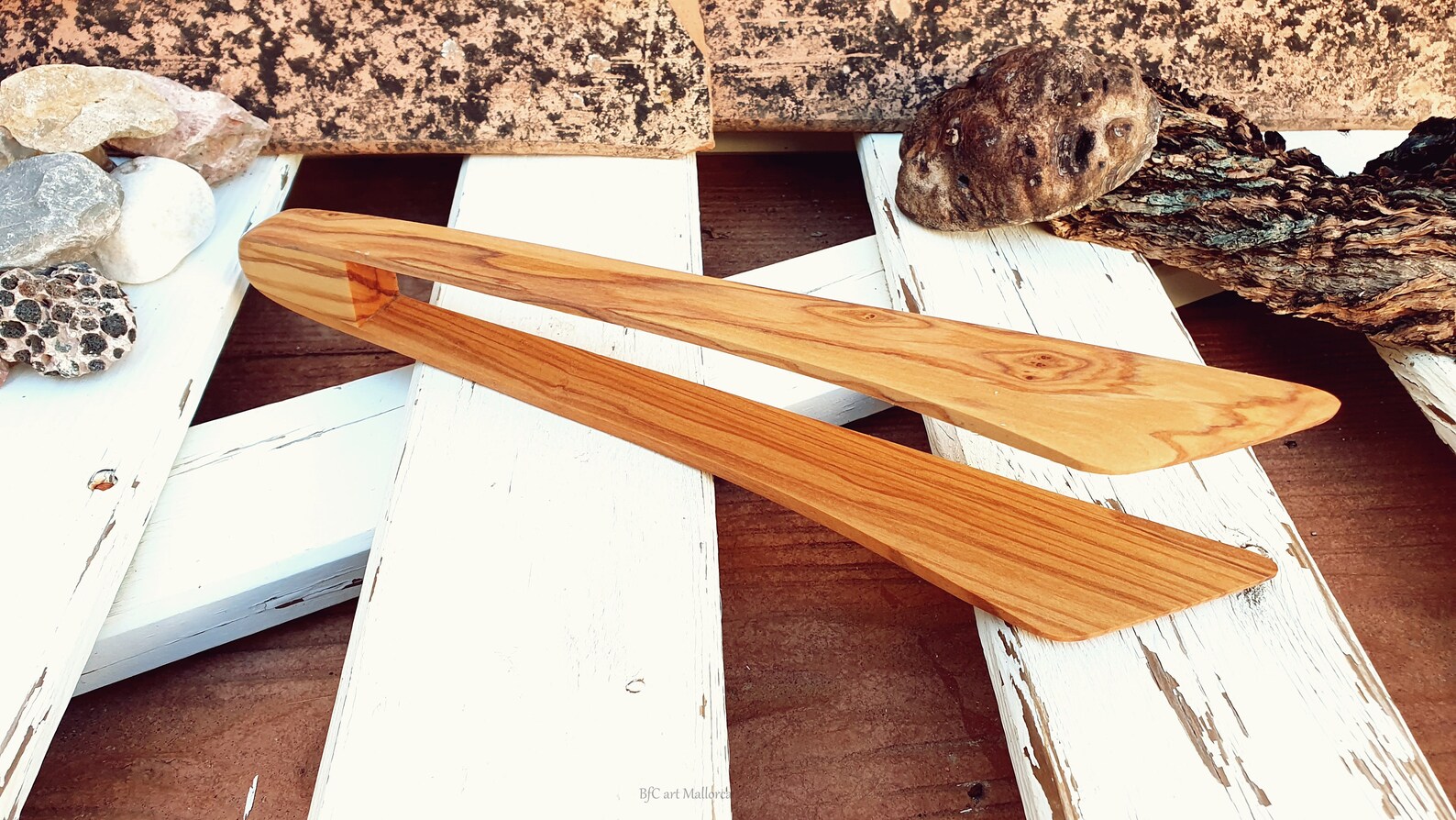 Salad Tongs Barbecue Spoon Food Toaster Tongs Wooden - Etsy