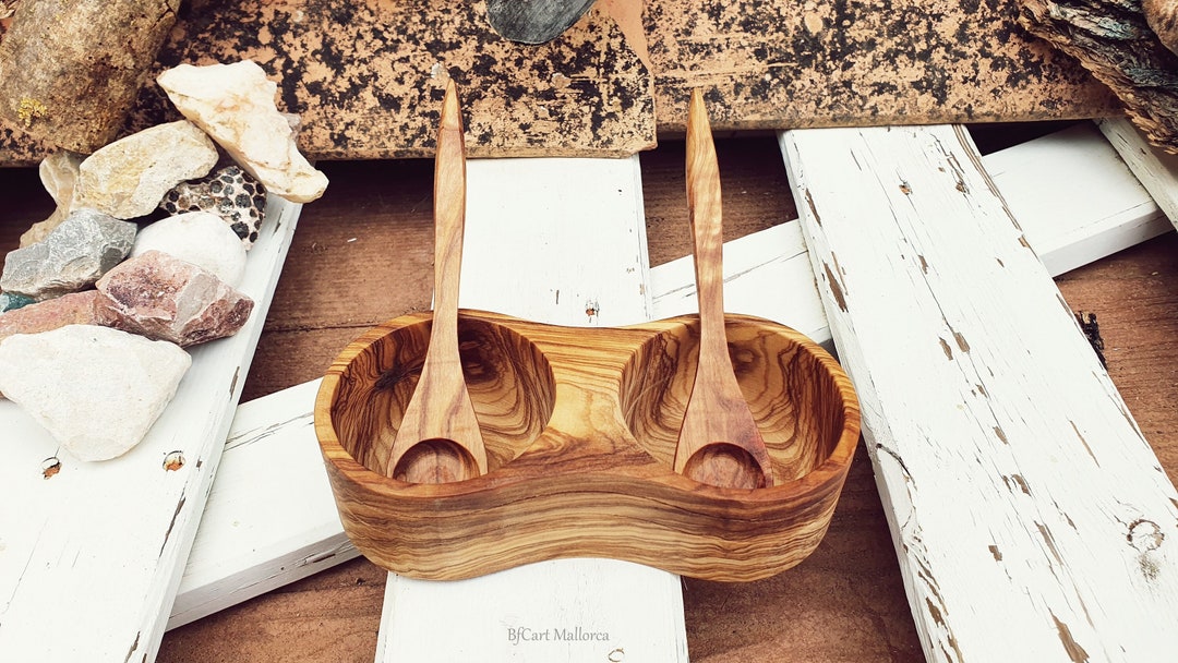 Salt Cellar With Spoons Customizable, Salt and Pepper Pinch Pot, Salt ...