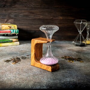 Customizable Hourglass Original Design With an Olive Wood Support 10 ...