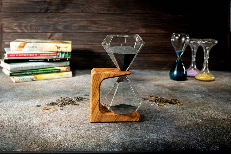 Customizable Hourglass Original Design With an Olive Wood - Etsy