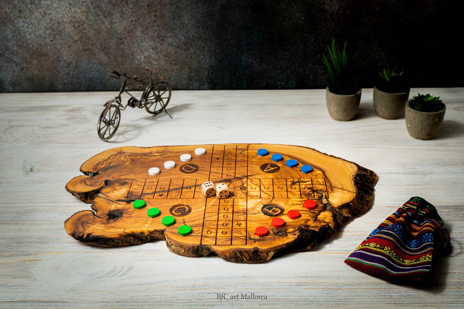 Handmade Olive Wood Ludo Board Game, Aggravation Game, Family Fun - Etsy UK