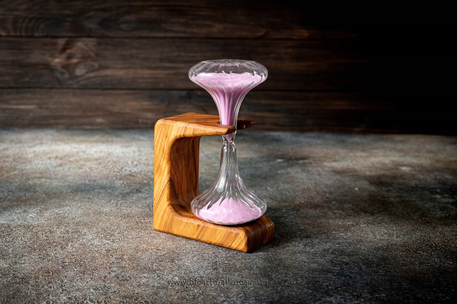 Customizable Hourglass Original Design With an Olive Wood Support 10 ...