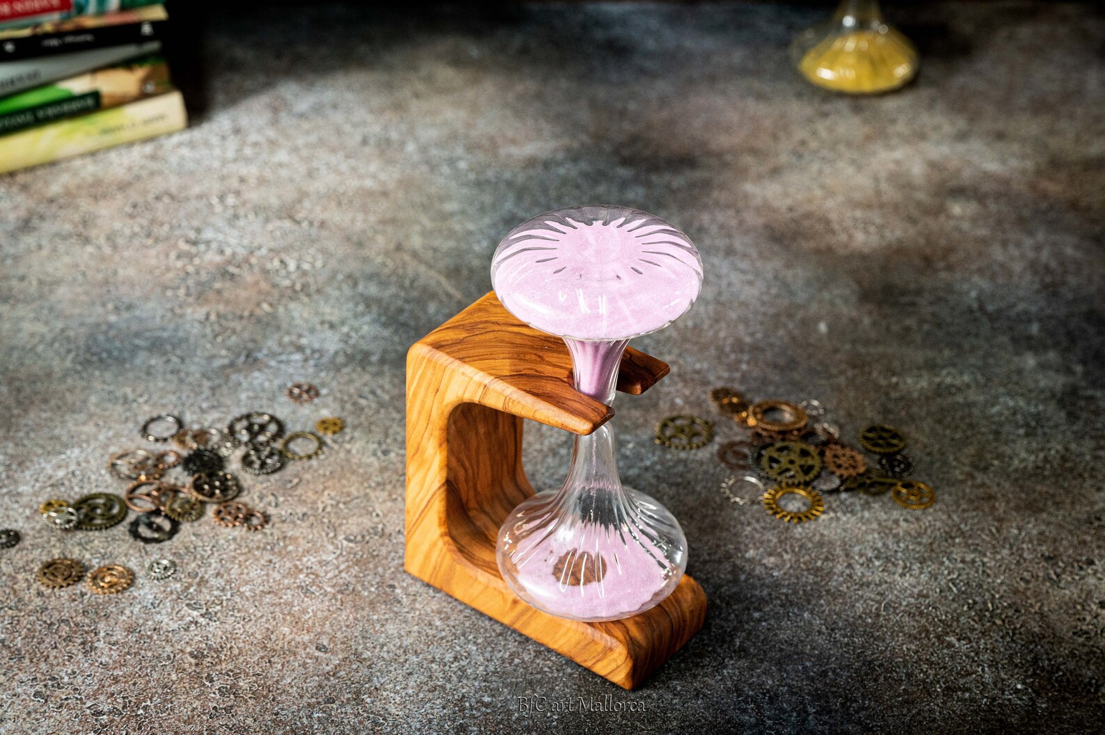 Customizable Hourglass Original Design With an Olive Wood Support 10 ...