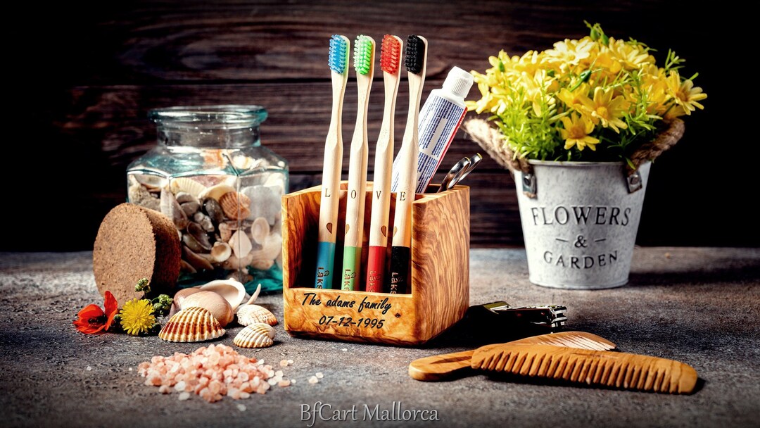 Toothbrush Holder Cute, Toothbrush and Toothpaste Holder Customizable ...