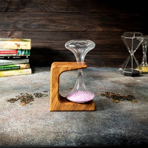 Customizable Hourglass Original Design With an Olive Wood Support 10 ...