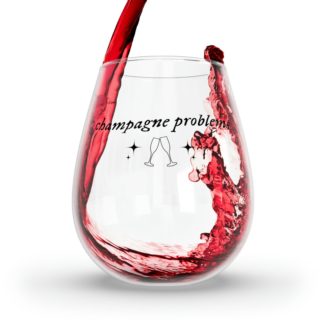 Champagne Problems Evermore Taylor Swift Wine Glass - Etsy