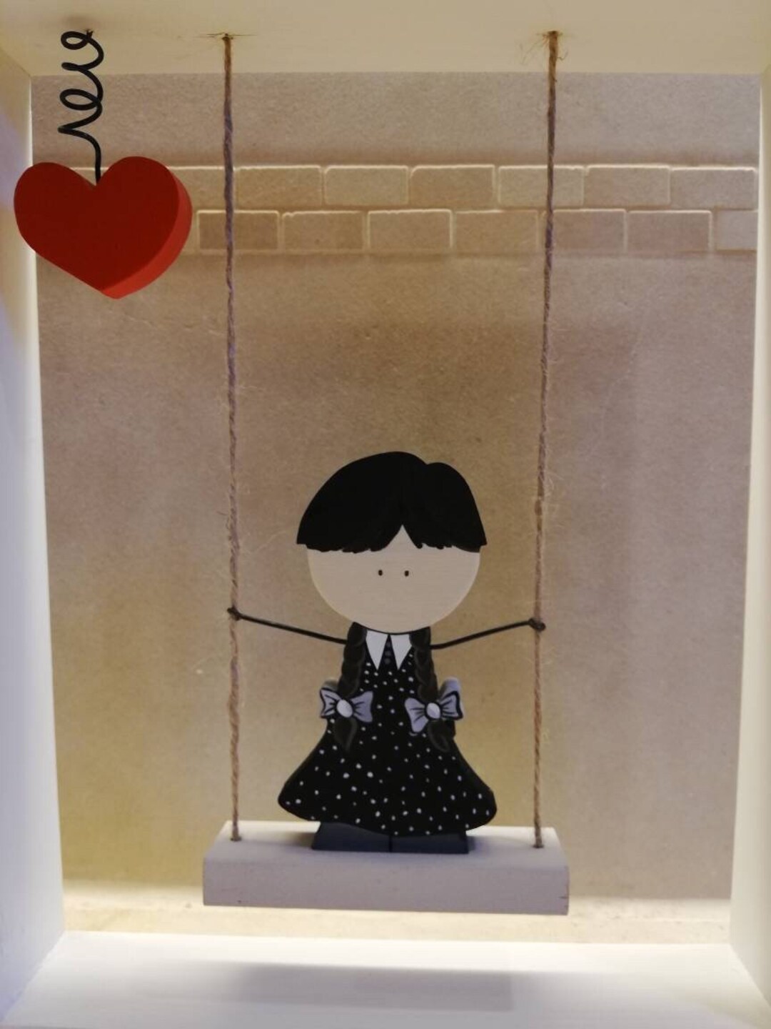 Personalized Wednesday Addams Inspired Painting, Handmade in Italy ...