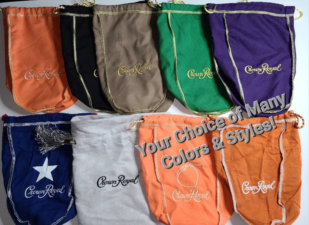 Crown Royal Bags Your Choice of Many Colors / Styles Variety Build a ...