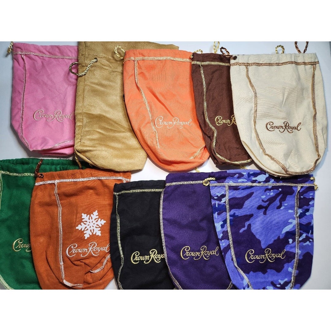 Mixed Lot of 10 Crown Royal Bags 750ml & 1L Variety Pack of Different ...