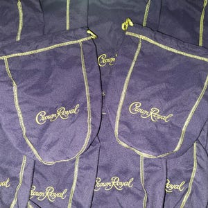 Lot of 10 Crown Royal Purple Bags - Etsy