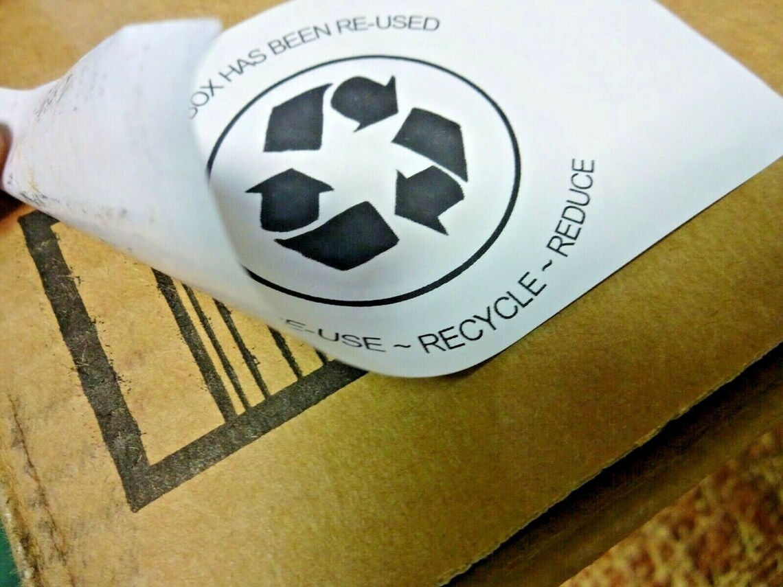 This Box Has Been Re-used Re-use Recycled Reduce Shipping | Etsy