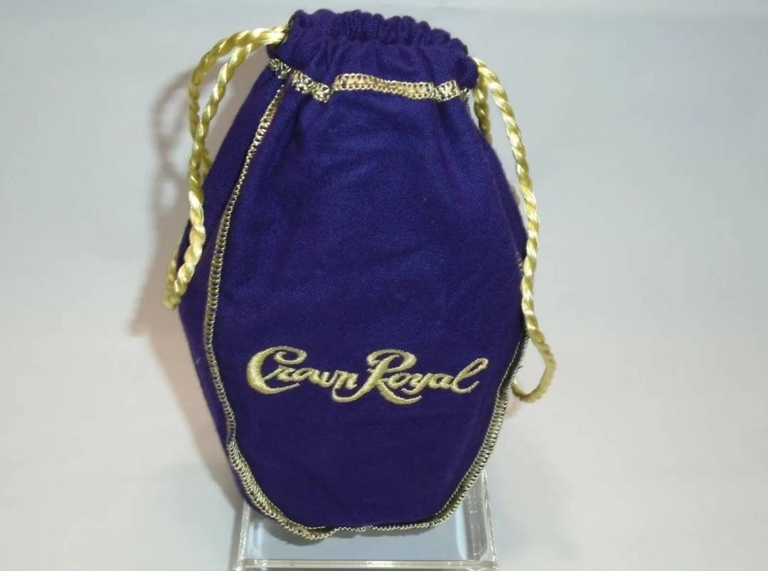Crown Royal Pint Size Purple Bags W/ Drawstring Small 375ml Size, 7 ...