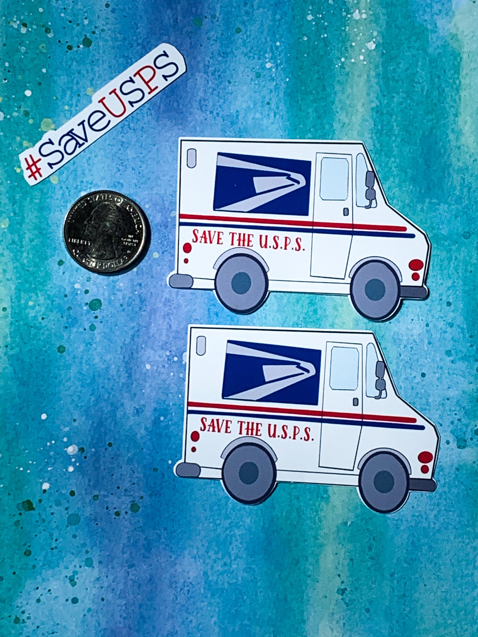 Save USPS Sticker Set/postal/saveusps/stickergiftset - Etsy