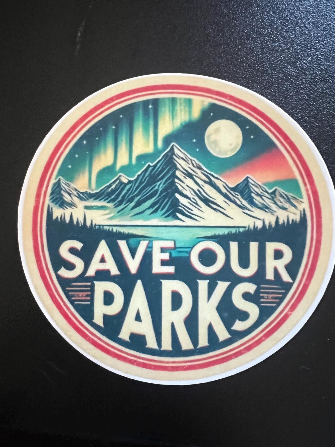 Save Our National Parks Retro Sticker – 3” Waterproof Retro Design ...