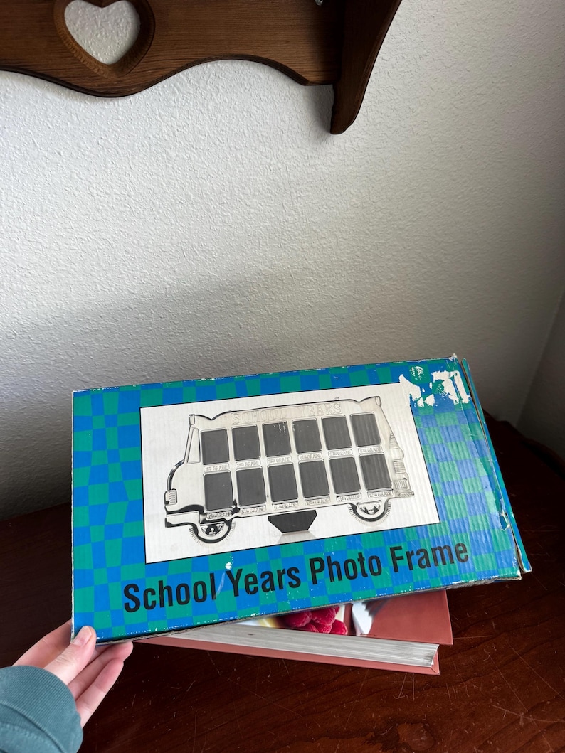 Vintage Brass “school Years” School Bus Picture Frame • Holds K–12 ...