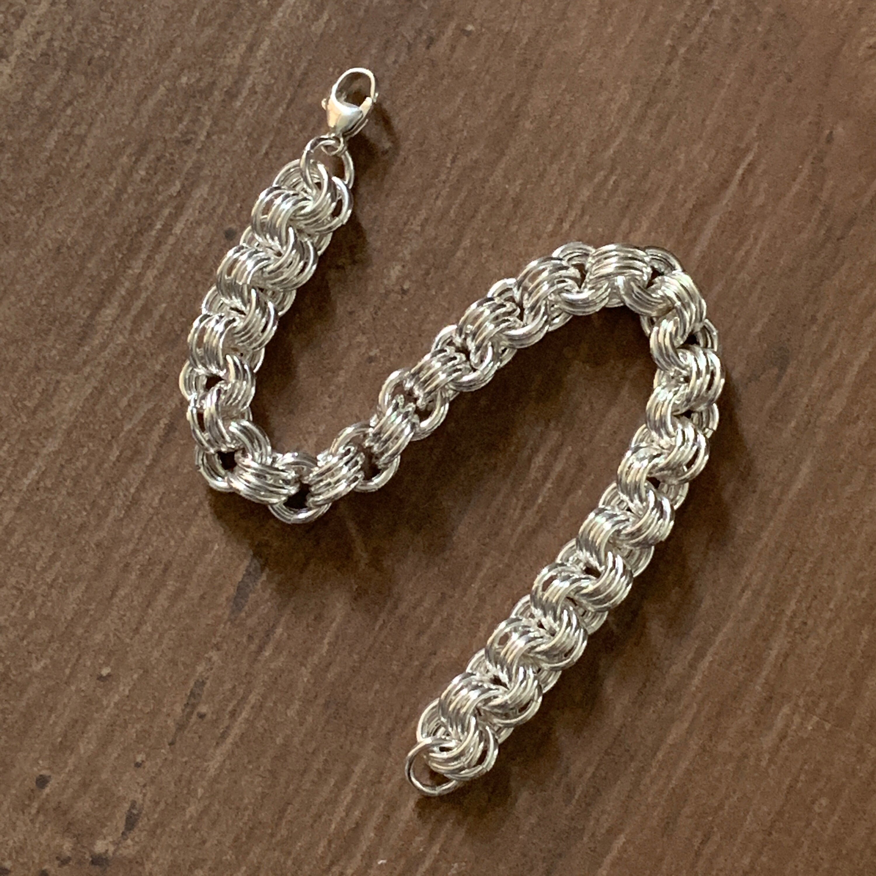 Triple Cable Chainmaille Bracelet - Etsy Singapore
