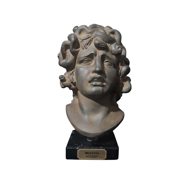 Plaster Statue Medusa - Etsy