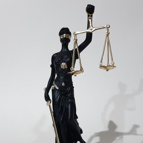 Lady Justice Statue Themis Greek Goddess Sculpture 38cm Height - Etsy