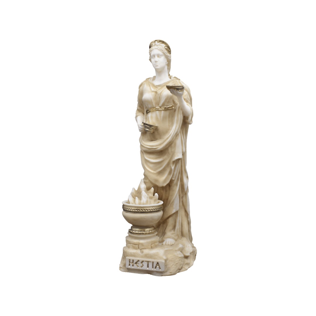 Hestia Goddess Statue Greek Sculpture Made of Alabaster - Etsy