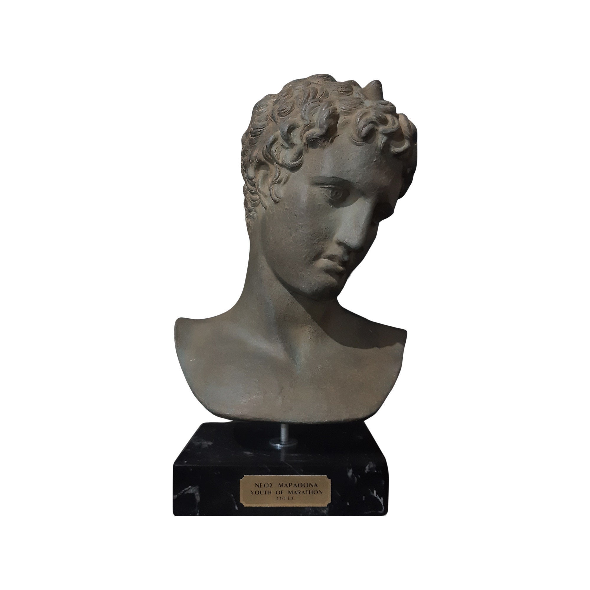 The Marathon Boy or Ephebe of Marathon Bust Statue Ancient - Etsy