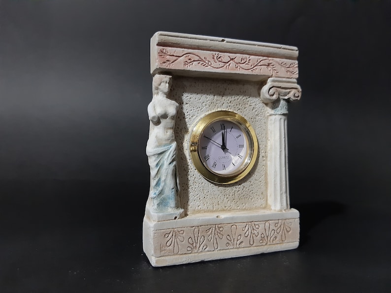 Venus De Milo Statue Table Clock Sculpture Handmade Greek - Etsy