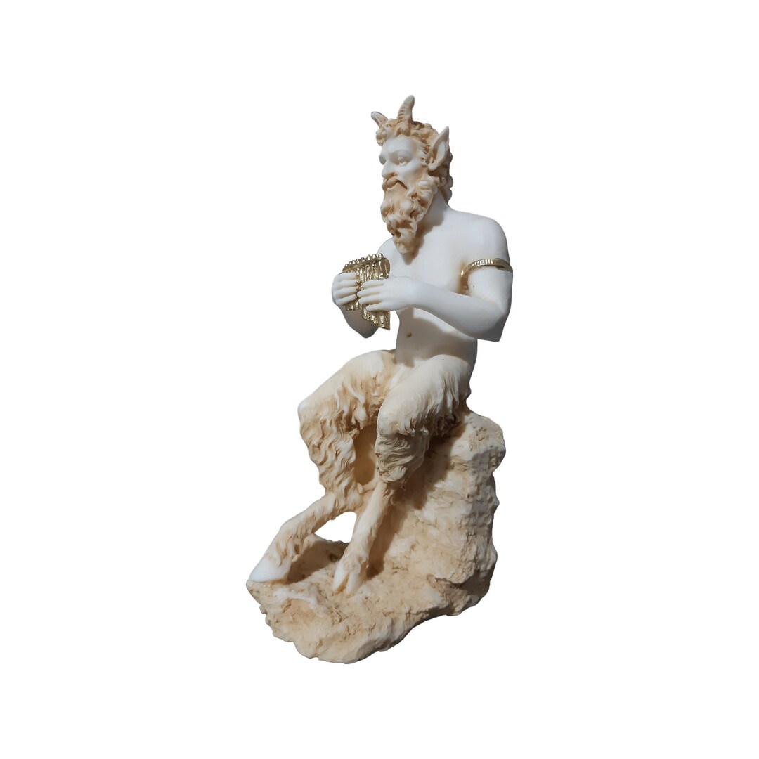 Pan God Statue Alabaster - Etsy