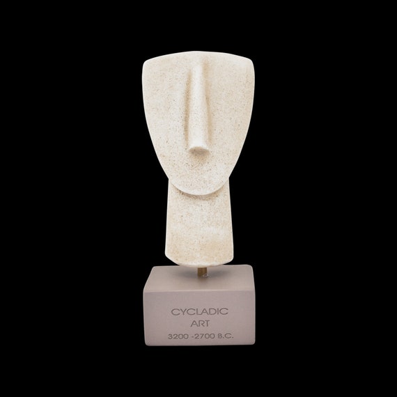 Cycladic Head Idol Statue Alabaster Statues Home & Living Home Décor ...