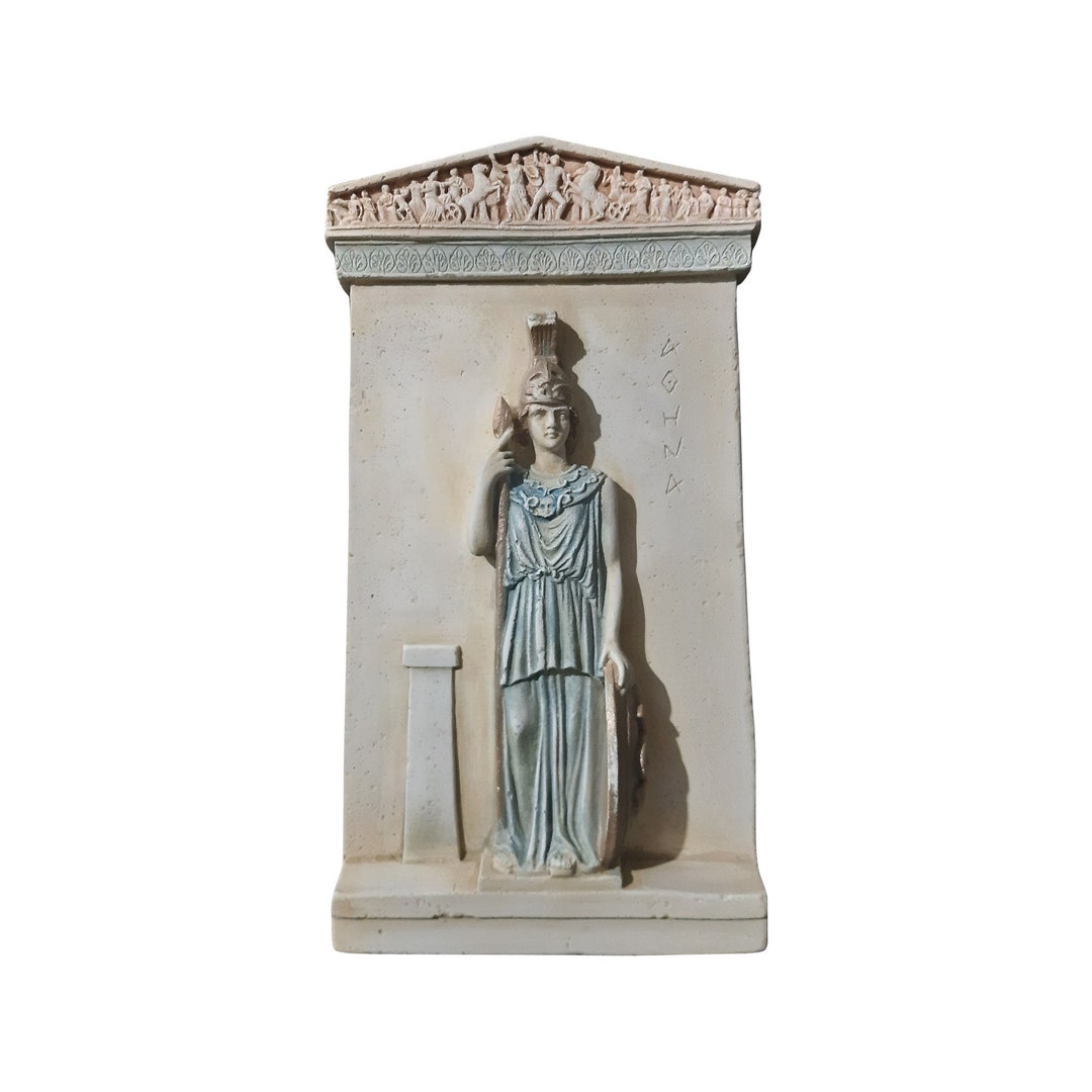 Athena Minerva Goddess Wall Plaque Relief Sculpture - Etsy