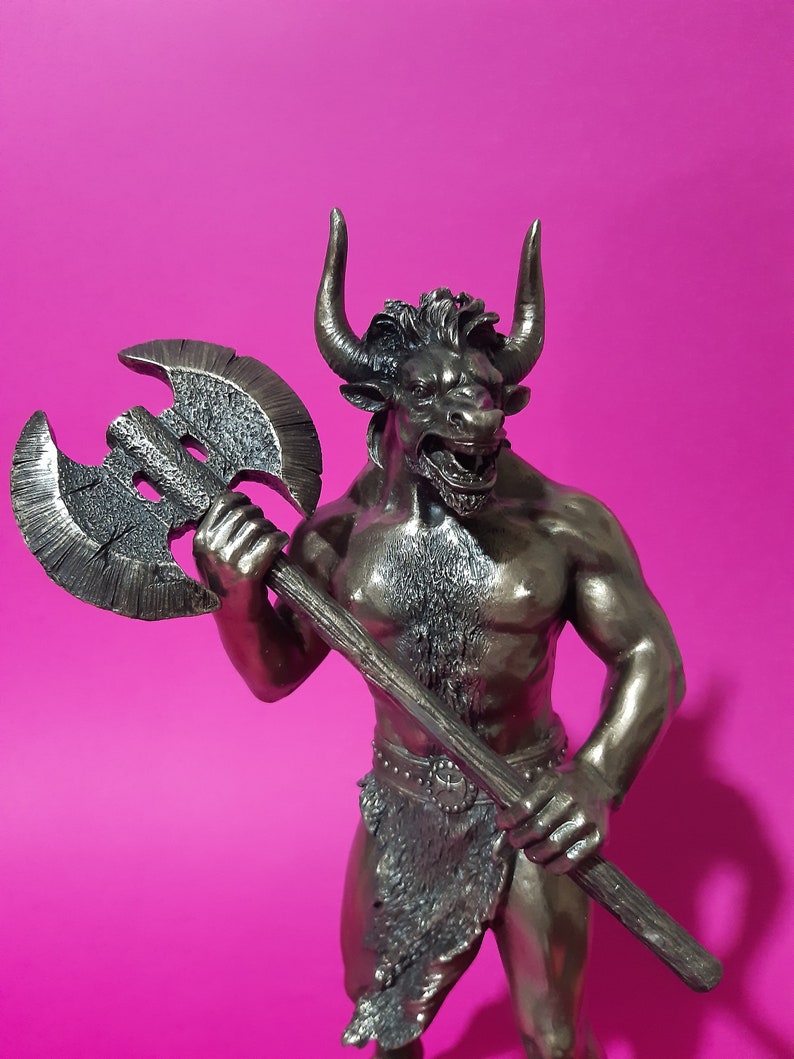 Minotaur Statue Greek Mythology Bronze Sculpture 28cm - Etsy