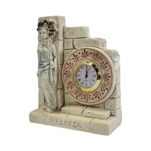 Medusa Goddess Clock Statue Handmade Plaster Sculpture 13.50cm - Etsy
