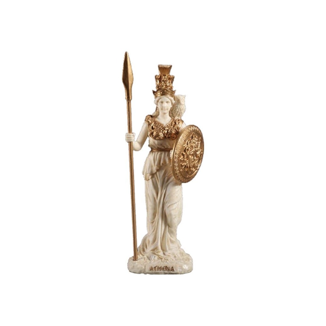 Athena Goddess Statue Greek Mythology Statue Resin Sculpture - Etsy