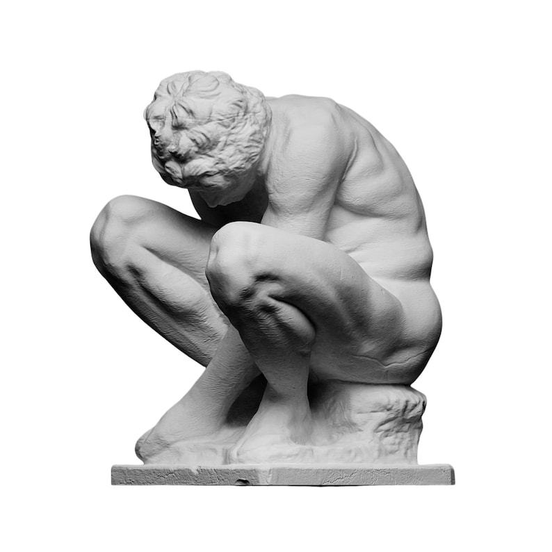 Crouching Boy by Michelangelo Statue Exact Copy Sculpture - Etsy