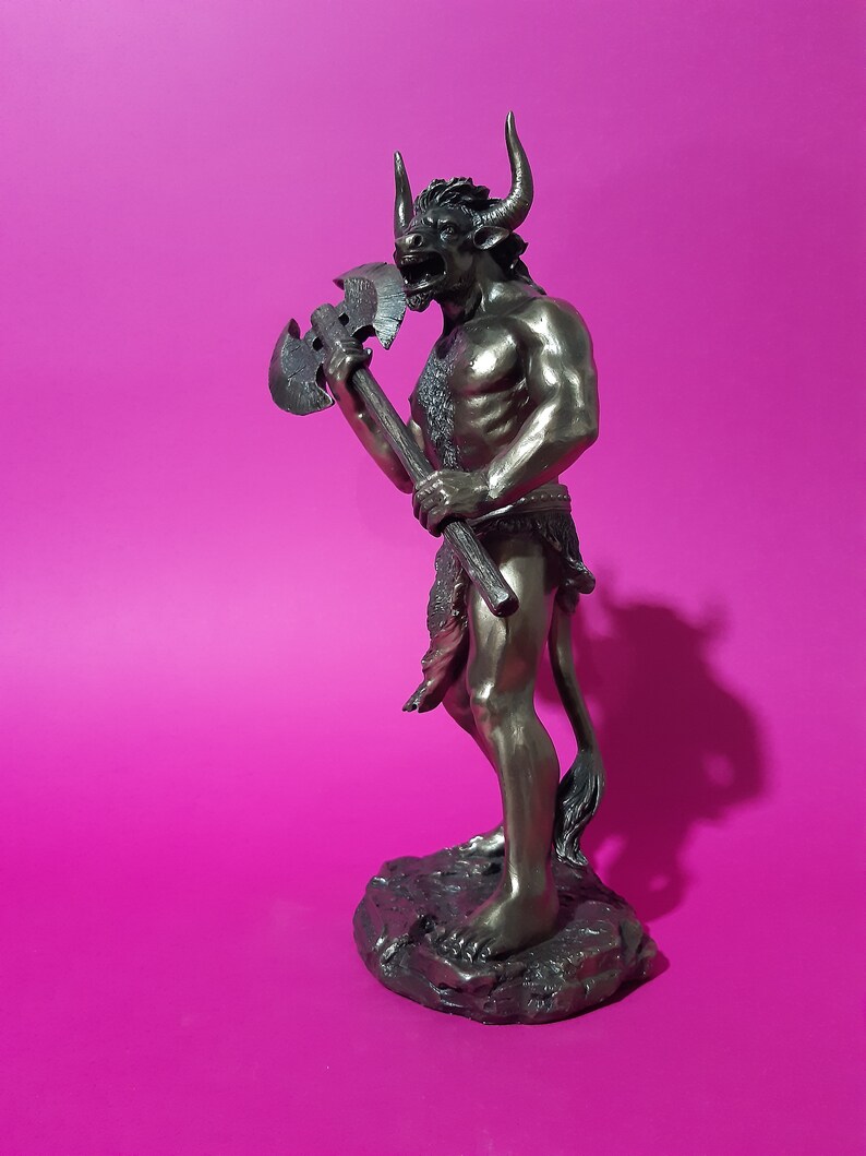 Minotaur Statue Greek Mythology Bronze Sculpture 28cm - Etsy