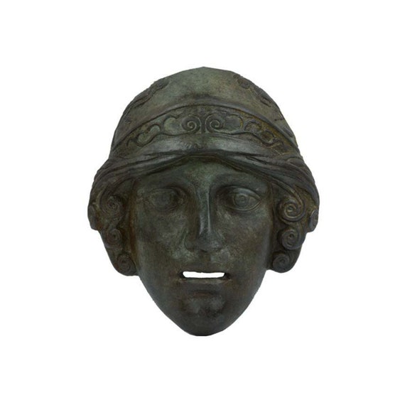 Athena Goddess Wall Mask Sculpture Greek Handmade Statue 14cm - Etsy