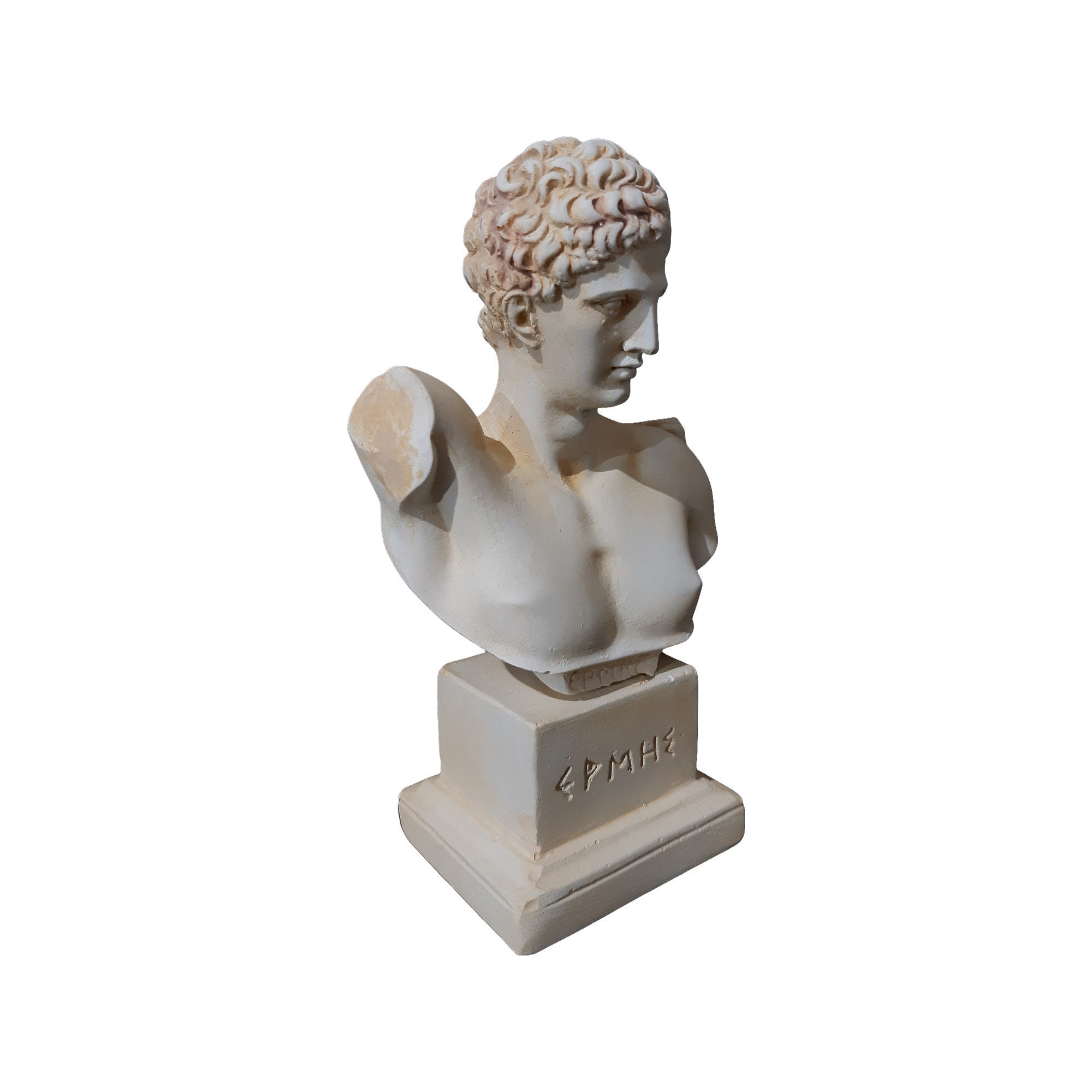Hermes God Bust Head Statue Made of Plaster - Etsy