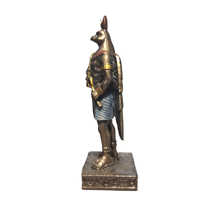 Ra Statue Egyptian God Mini Resin Bronzed Sculpture - Etsy