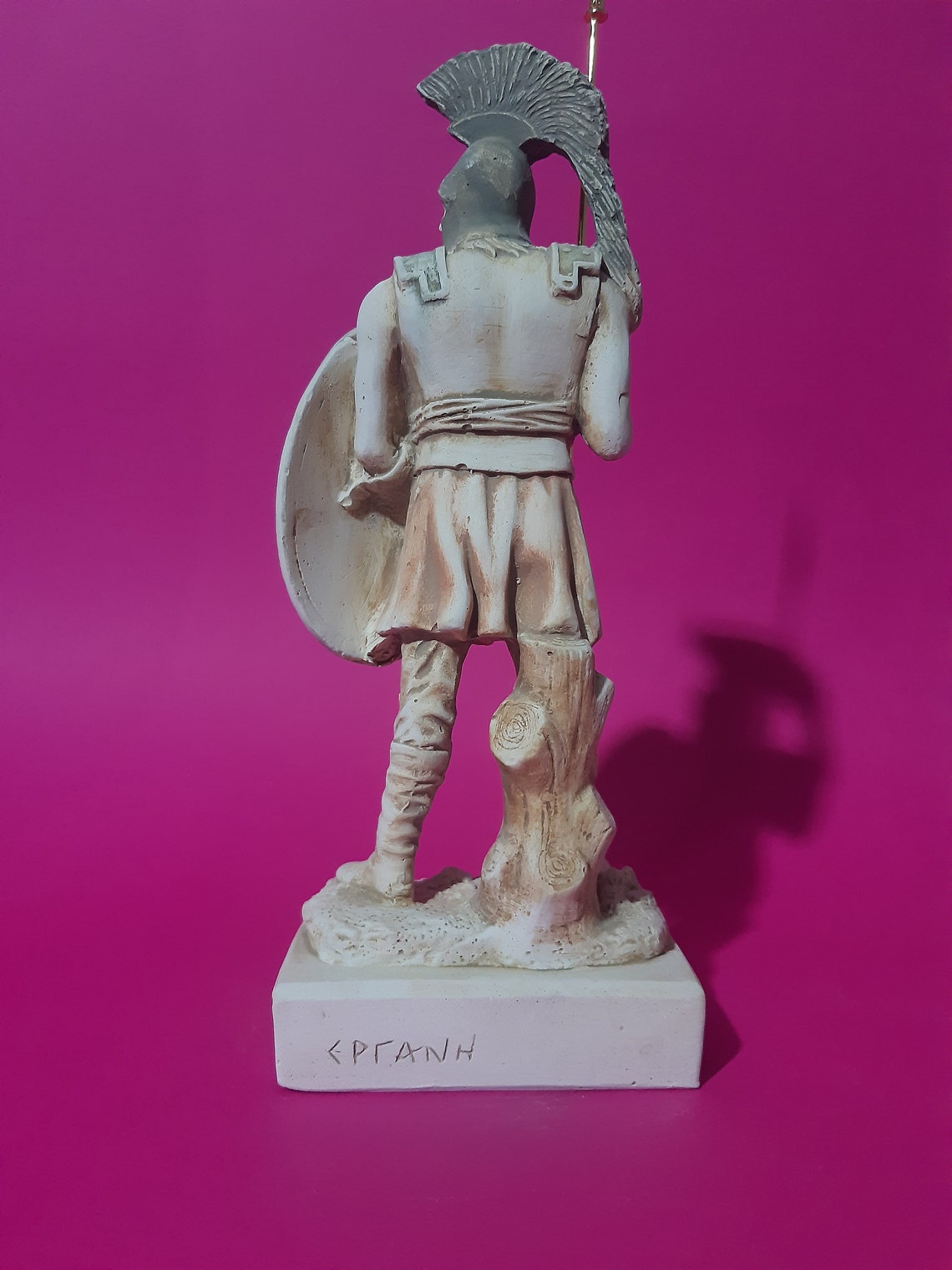 Ancient Greek Warrior Statue Handmade Sculpture 31cm | Etsy