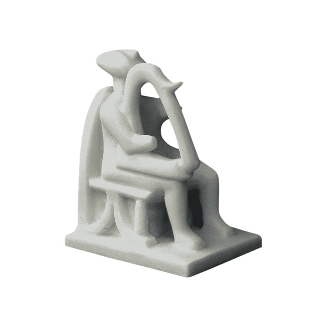 Cycladic Harp Player Figure Statue Greek Handmade Alabaster Sculpture ...