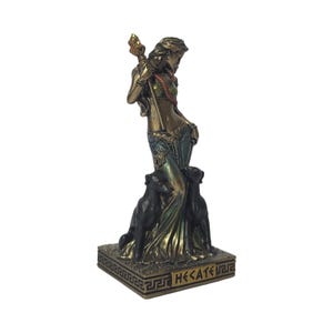 Mini Hecate Goddess Bronze Color Statue 9cm - Etsy