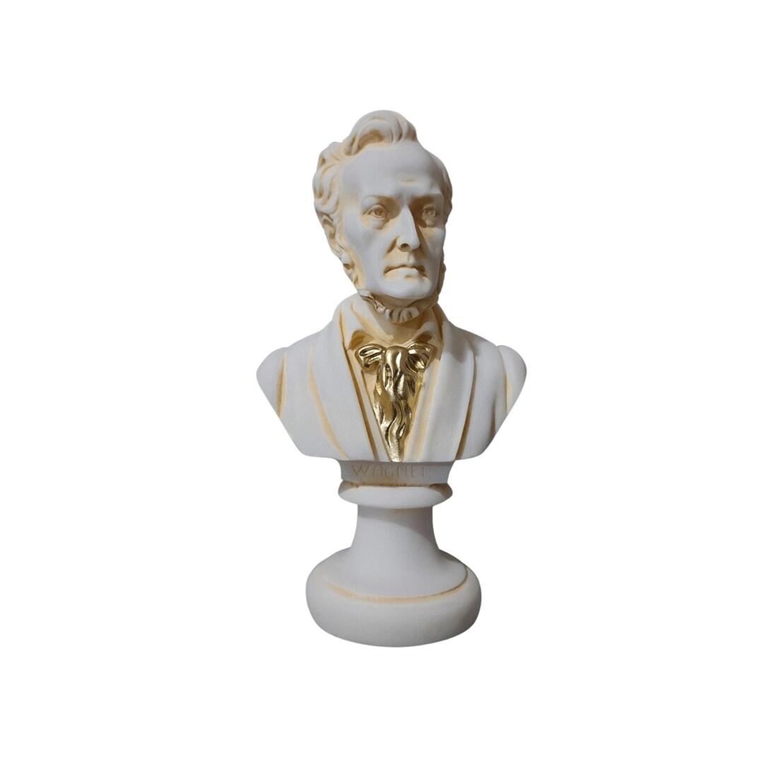 Richard Wagner Musician Bust Statue Made of Alabaster Sculpture - Etsy