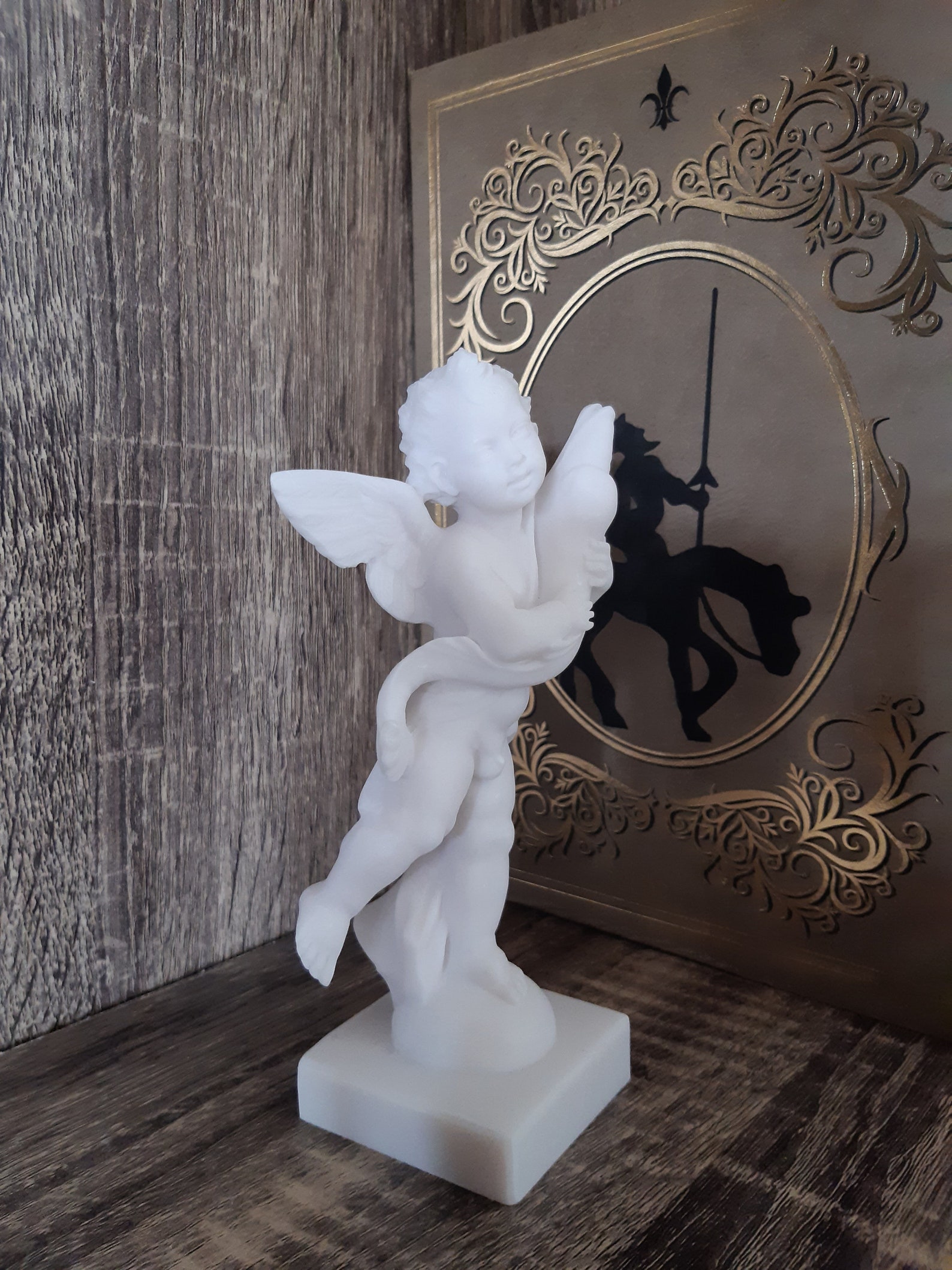 Baby Angel Statue Made of Alabaster 15cm - Etsy