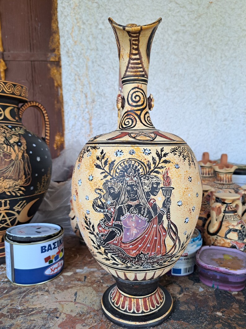 ONLY ONE Unique Hecate Goddess Amphora Ceramic Terracotta Vase - Etsy