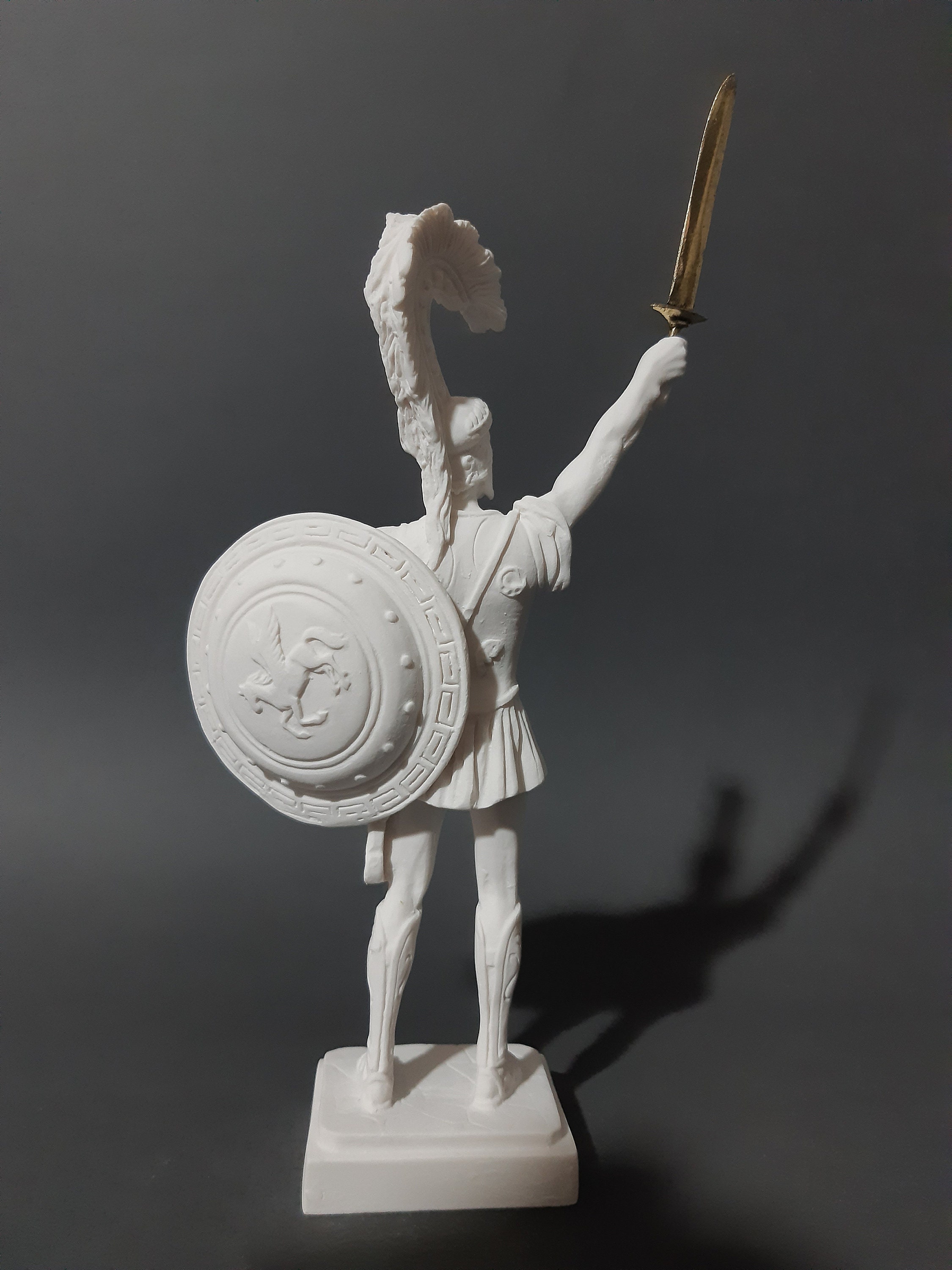 Achilles Statue Greek Roman Hero Warrior Marble Handmade | Etsy