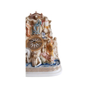 Set 12 Olympian Gods Sculpture Clock Greek Handmade Alabaster Statue ...